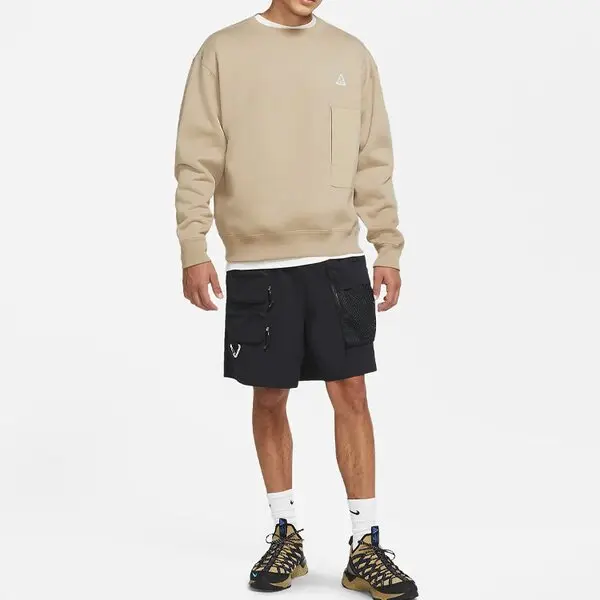 Nike X Solid Color Casual Sports Round Neck