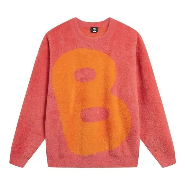 LI-NING Badfive Big B Logo Knit Sweater - Red/orange