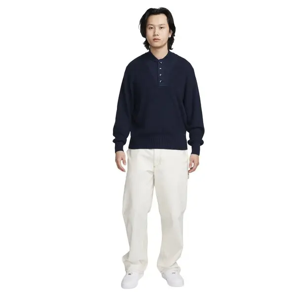 Nike Life Long Sleeve Military Henley Sweater