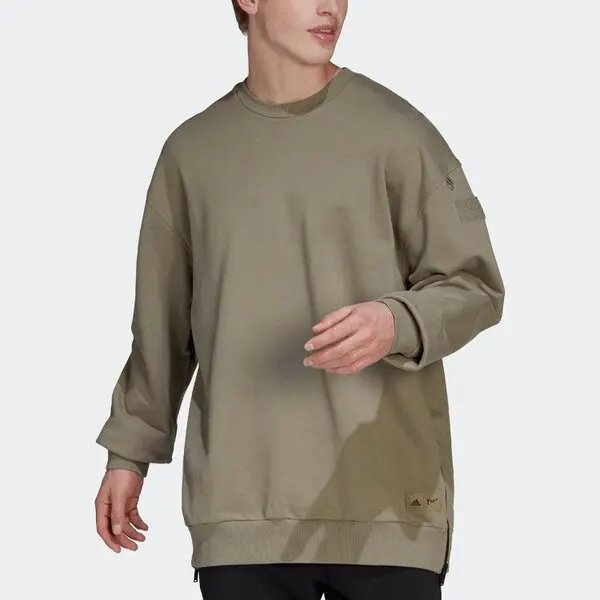 Adidas Solid Color Crewneck Pullover