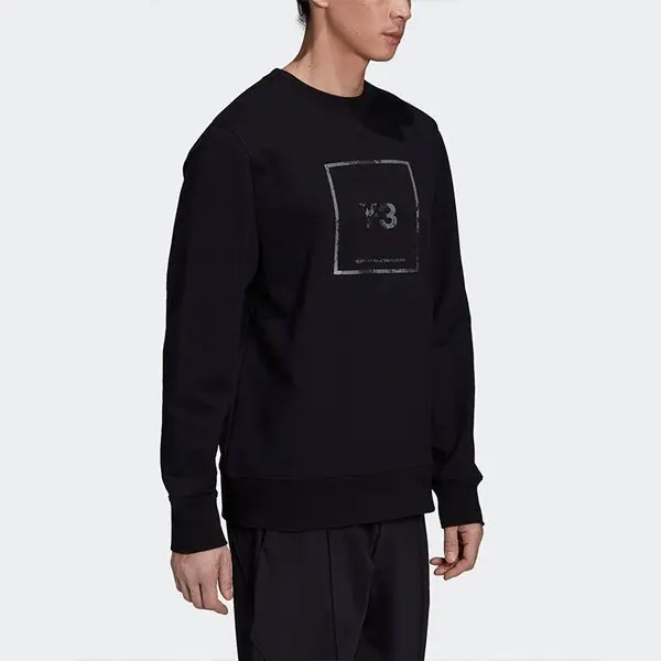 Adidas Y-3 Ss21 Reflective Square Logo Crewneck