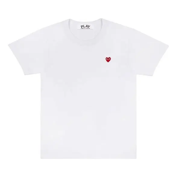 Play Comme Des Garcon Mini Heart Logo T-shirt - White