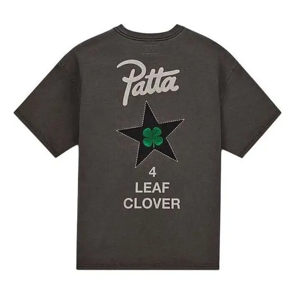 CONVERSE X Patta Four-leaf Clover Short Sleeve T-shirt Asia Sizing - Black