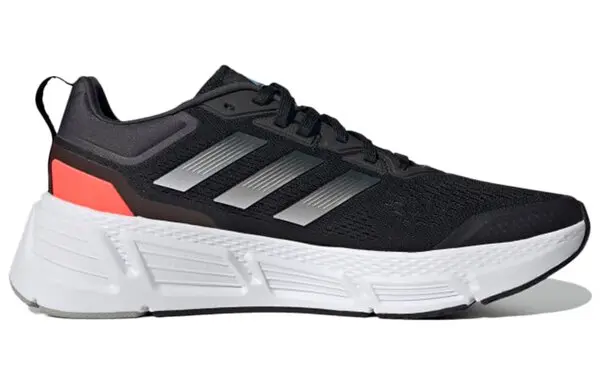 Adidas Questar Matte Silver Low Top Sneakers - Black