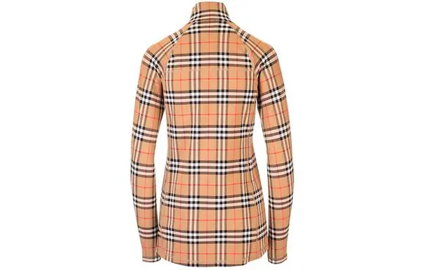 Burberry Vintage Check Quarter-zip Top