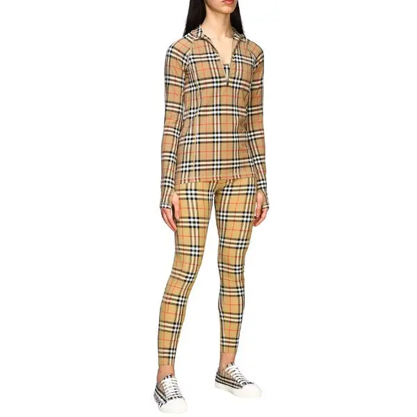 Burberry Vintage Check Quarter-zip Top
