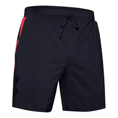 Under Armour Qualifier Speedpocket Branded 7 Shorts - Black/red