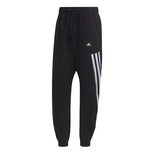 Adidas Logo Casual Elastic Sports Pants/trousers/joggers Black - Default Color