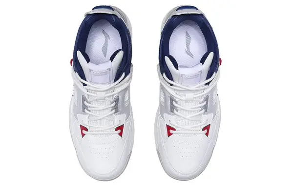 LI-NING Casual Basketball Shoes 'white Grey Blue