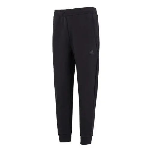 Adidas Mh Slim Knpnt Solid Color Logo Printing Elastic Waistband Sports Pants/trousers/joggers Black - Default Colorway