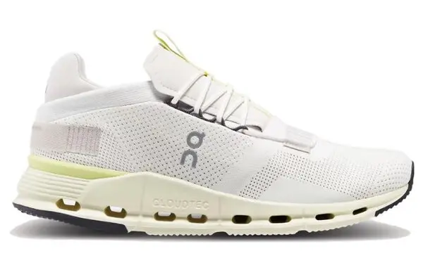 On Cloudnova Sneakers - Undyed/white/seedling