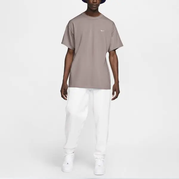 Nike Lab Solo Swoosh Basic Sports Short Sleeve T-shirt - Light Pink