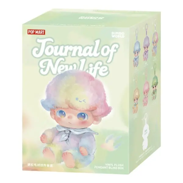 POP MART Dimoo Journal Of New Life Series Vinyl Plush Pendant Blind Box Sealed Case - Multi-color