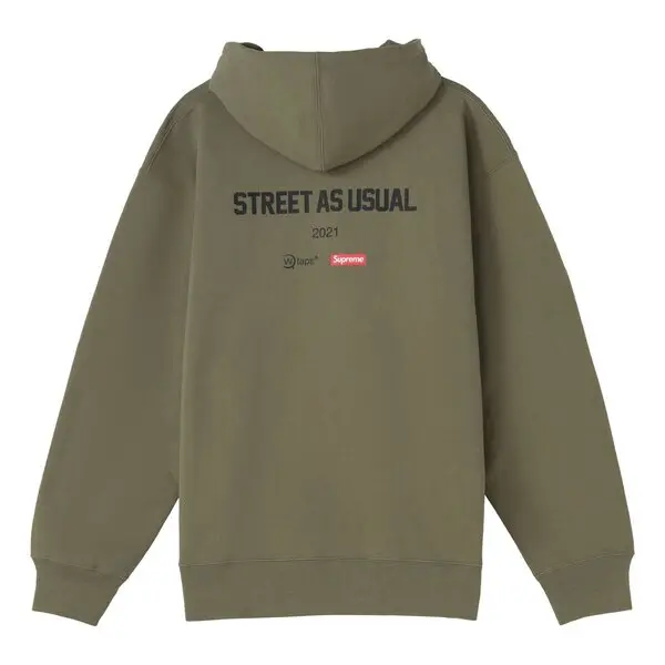 Supreme X Wtaps Sicem! Hooded Sweatshirt - Olive Green