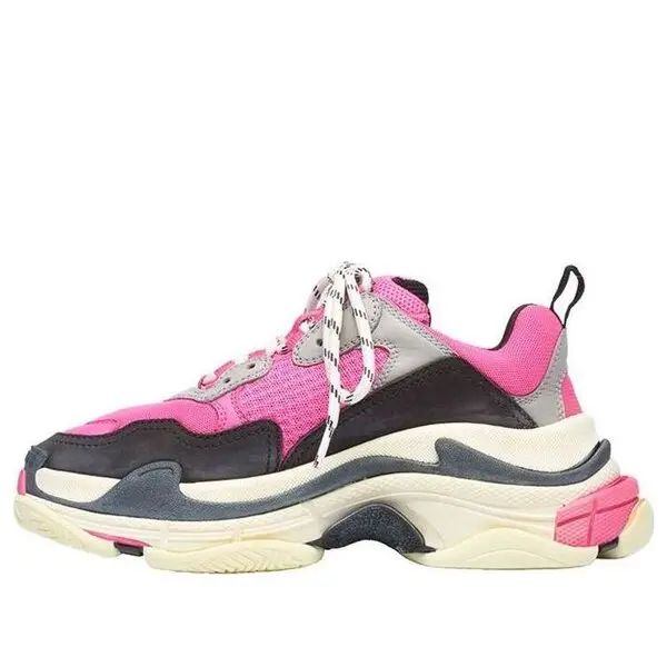 Balenciaga Triple S Sneakers - Black/gray/pink