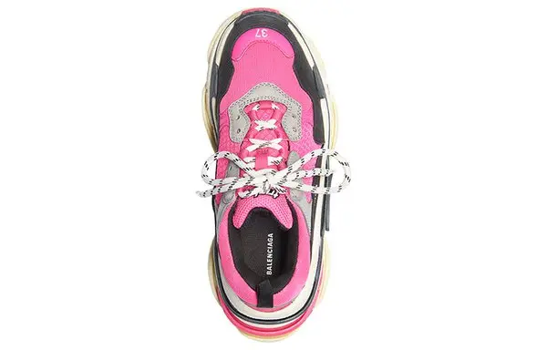 Balenciaga Triple S Sneakers - Black/gray/pink