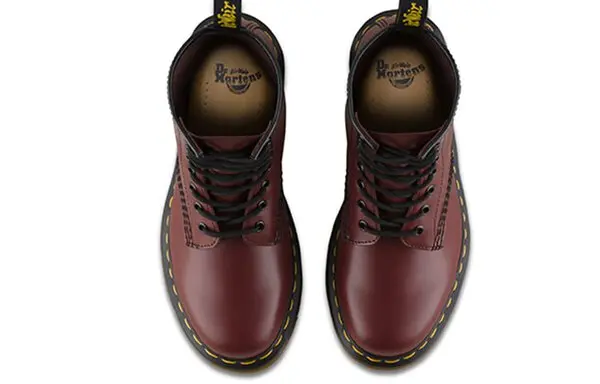 Dr. Martens 1460 Smooth Leather Lace Up Boots - Brown