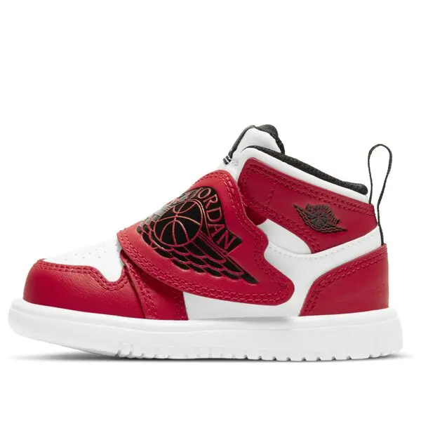 JORDAN 1 Sky Logo Sneakers - Red/white/black