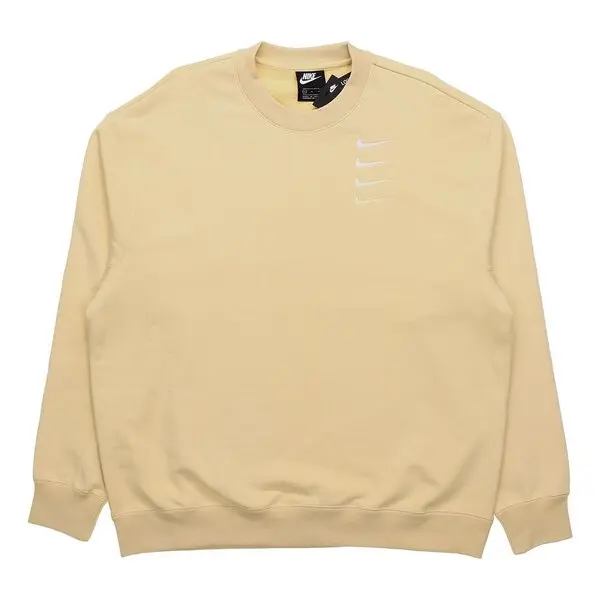 Nike Swoosh Sportswear French Terry Sweatshirt - Yellow