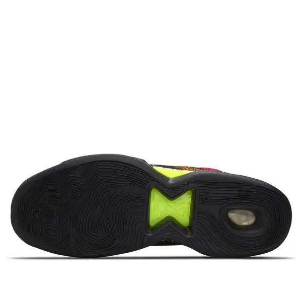 Nike Pg 5 'mismatched Multi' Low Top Sneakers - Black/yellow/red