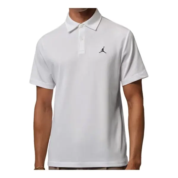 JORDAN Sports Dri-fit Polo 'white Black - White/black
