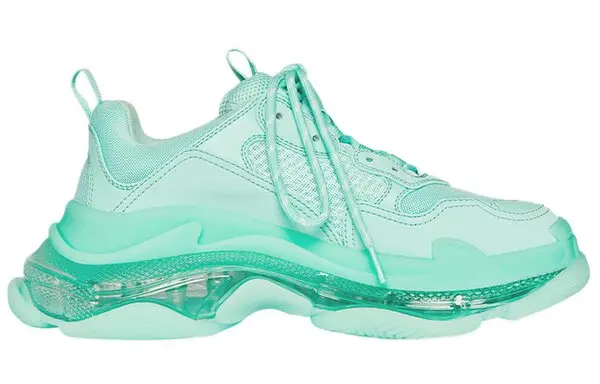 Balenciaga Triple S Sneaker Clear Sole - Mint
