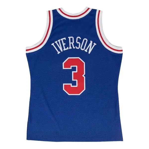 Mitchell & Ness X Nba Philadelphia 76ers 1996-97 Swingman Jersey 'allen Iverson 3 - Blue