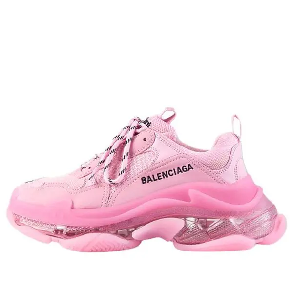 Balenciaga Triple S Clear Sole Sneakers - Pink