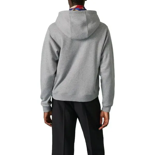Gucci Cotton Jersey Hooded Sweatshirt With Logo Detail - Grey