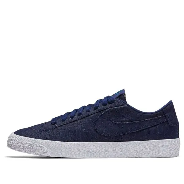 Nike Zoom Blazer Low Canvas Decon Sb Sneakers - Blue/white