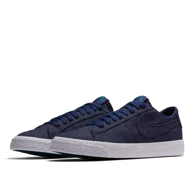 Nike Zoom Blazer Low Canvas Decon Sb Sneakers - Blue/white