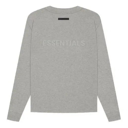 Fear Of God Ss21 Long Sleeve Tee Dark Heather Oatmeal - Default Colorway