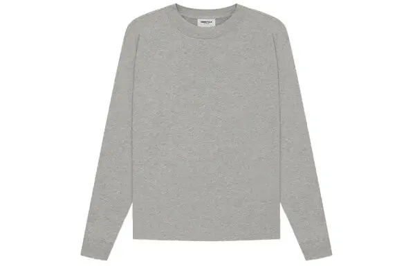 Fear Of God Ss21 Long Sleeve Tee Dark Heather Oatmeal - Default Colorway
