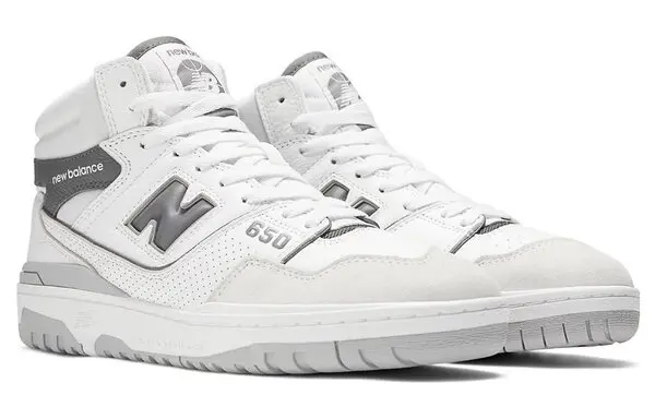 NEW BALANCE 650r High Top Sneakers - White/gray