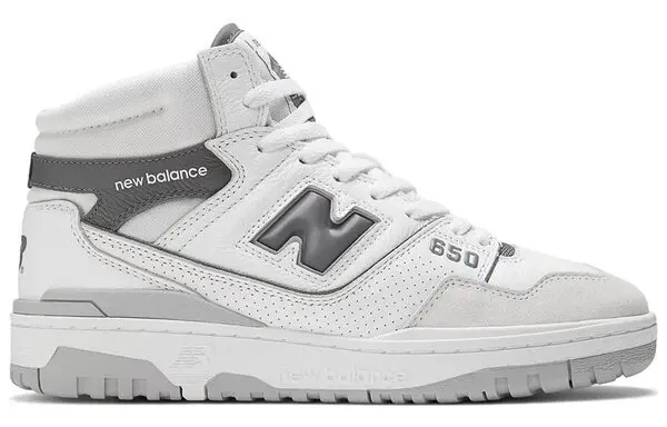 NEW BALANCE 650r High Top Sneakers - White/gray