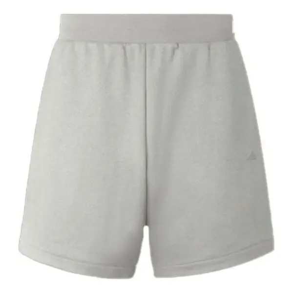Adidas Sueded French Terry Basketball Shorts - Grey