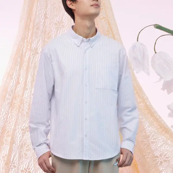 CONVERSE Oxford Shirt Stripe Asia Sizing 'vapor Violet