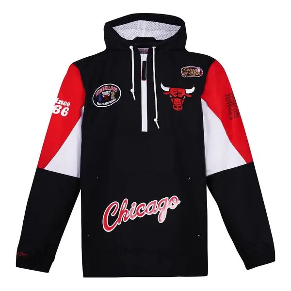 Mitchell & Ness X Nba Chicago Bulls Origins Pullover Hoodie - Black