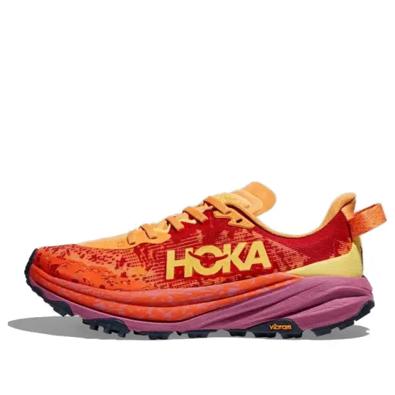 Hoka One One Speedgoat Athletic Sneakers - Red/orange