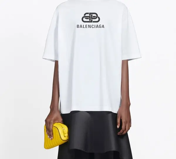 Balenciaga Logo Print Short Sleeve T-shirt