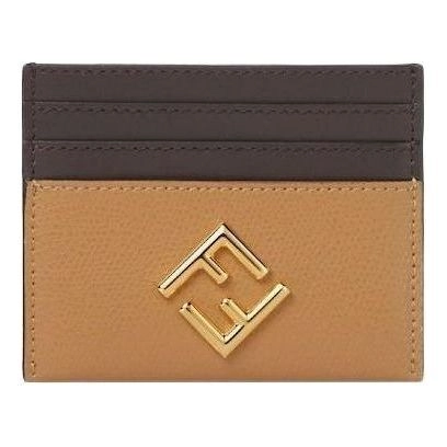Fendi Ss26 Ff Diamonds Card Case - Brown