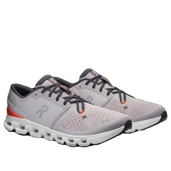 On Cloud X 4 Athletic Sneakers - Silver/flame