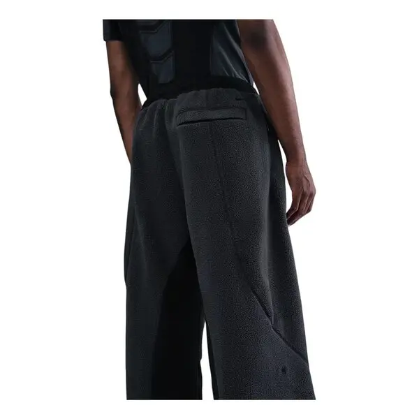 Nike Tech Boreas Knit Open-hem Pants 'black Anthracite