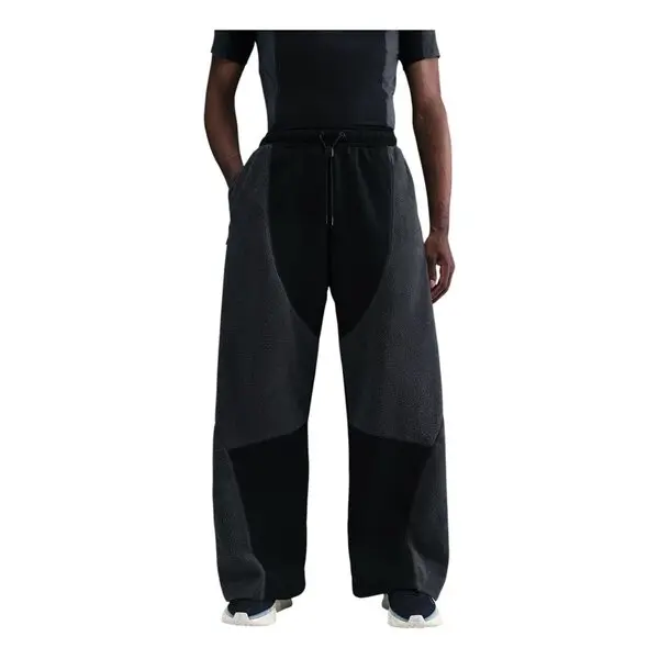Nike Tech Boreas Knit Open-hem Pants 'black Anthracite - Black/anthracite