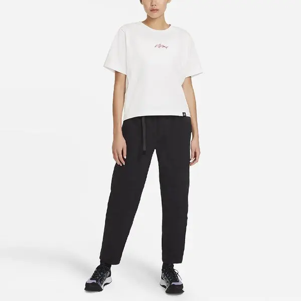 Nike Dolphin Printing Sports Round Neck Short Sleeve - White