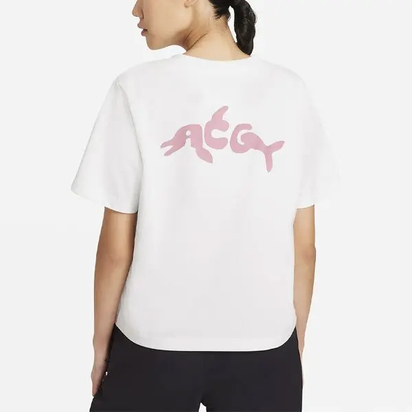 Nike Dolphin Printing Sports Round Neck Short Sleeve