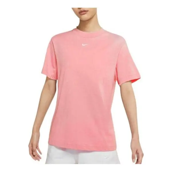 Nike Logo Embroidered Round Neck T-shirt - Default Color