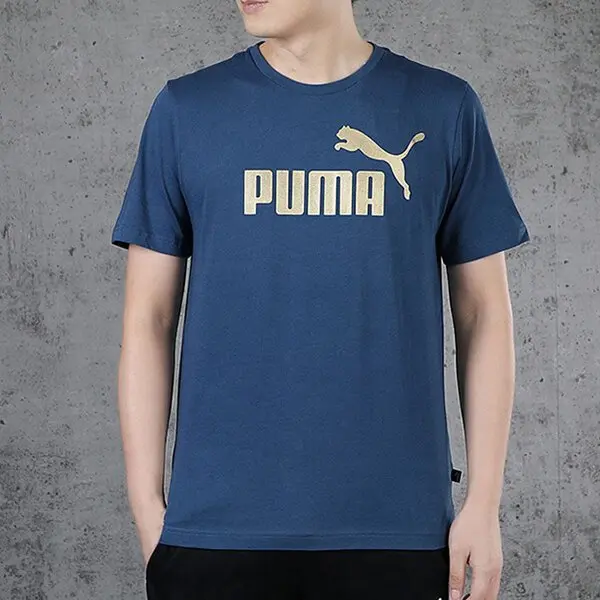 PUMA Logo Printed Short Sleeve Tee