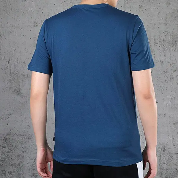 PUMA Logo Printed Short Sleeve Tee - Blue