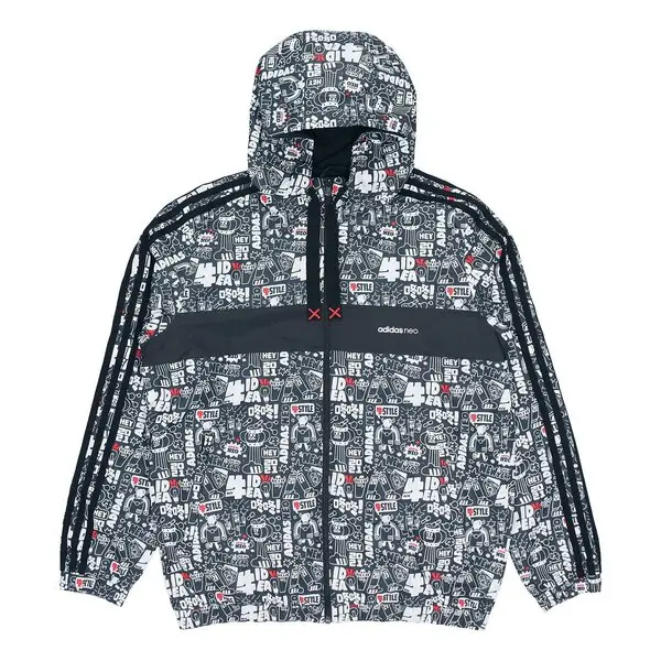 Adidas Neo Graffiti Graphic Print Track Jacket